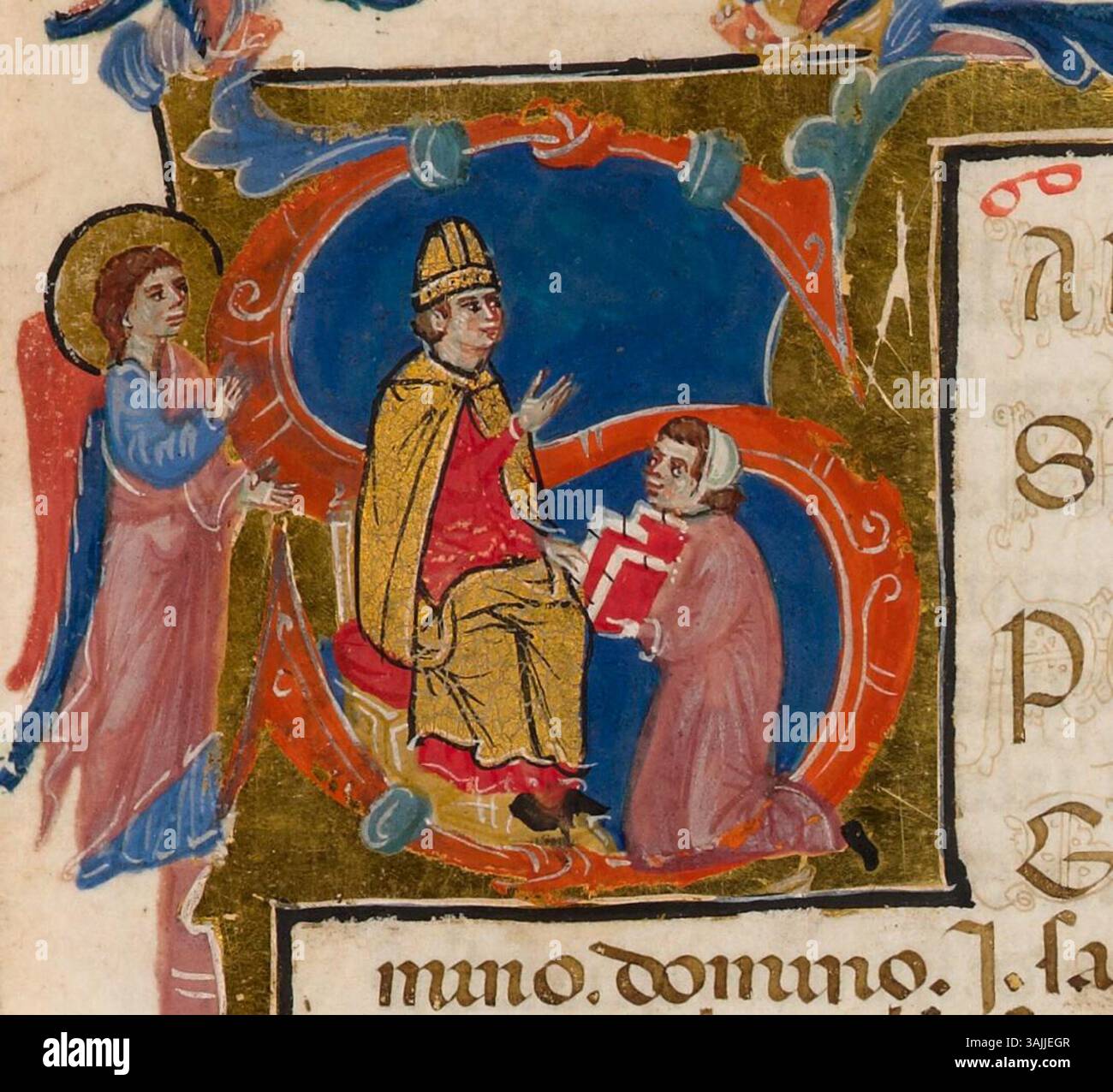 This illuminated manuscript from the Bodleian Library, dated circa 1320 ...