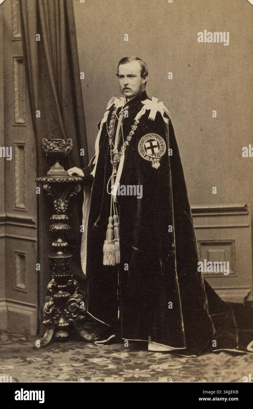 Portrait of Louis IV, Grand Duke of Hesse, painted in 1863, depicting ...