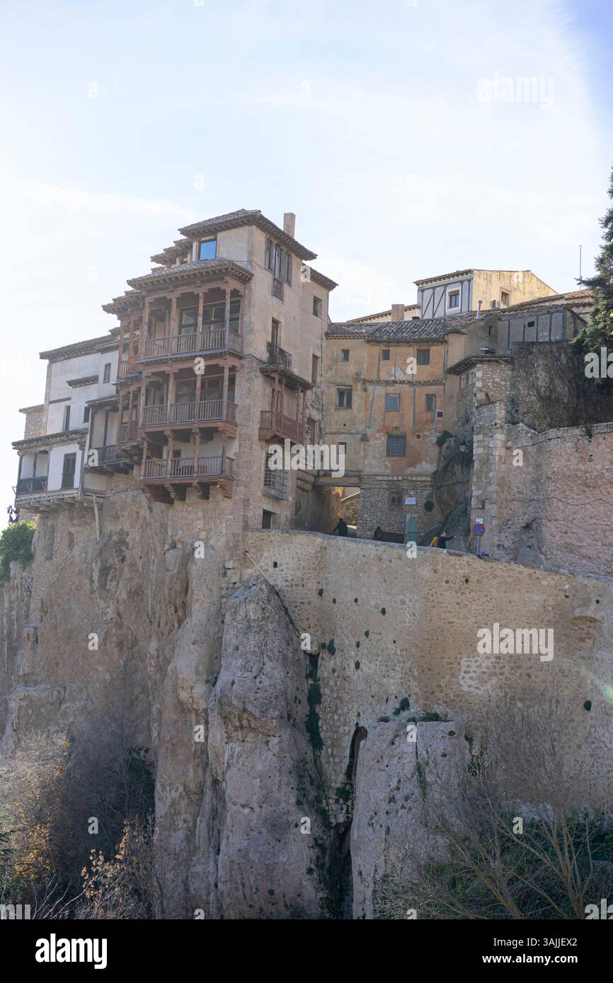 Casa Colgadas: Iconic Cliffside Architecture in Cuenca, Spain Stock Photo - Alamy