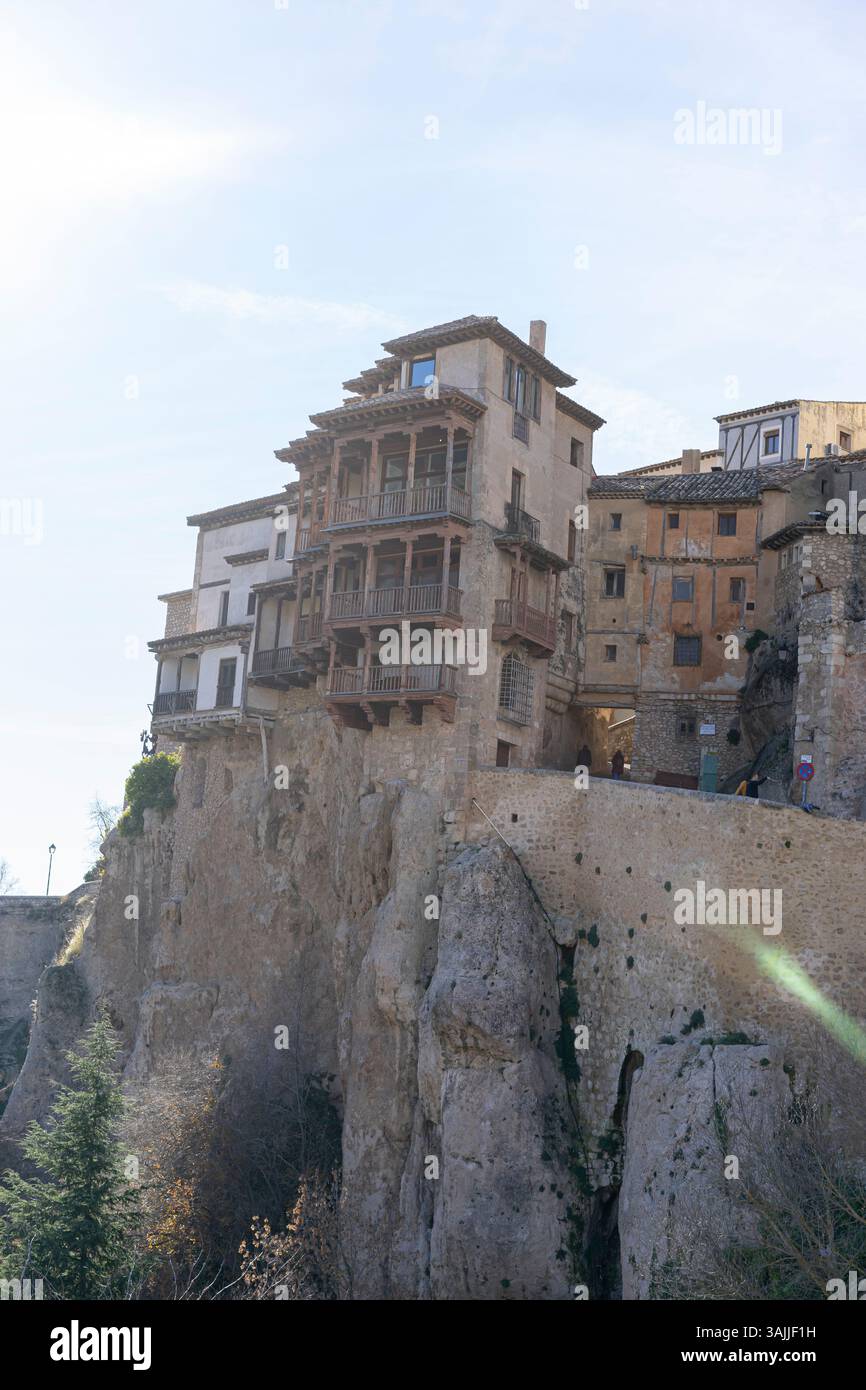 Stunning Cliffside Architecture of Casa Colgadas in Cuenca, Spain Stock Photo - Alamy