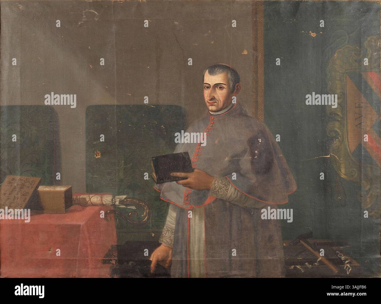 This 18th-century portrait depicts Afonso Furtado de Mendonça ...