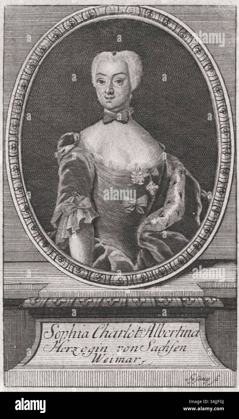 This 18th-century engraving by Johann Christoph Sysang depicts Princess ...