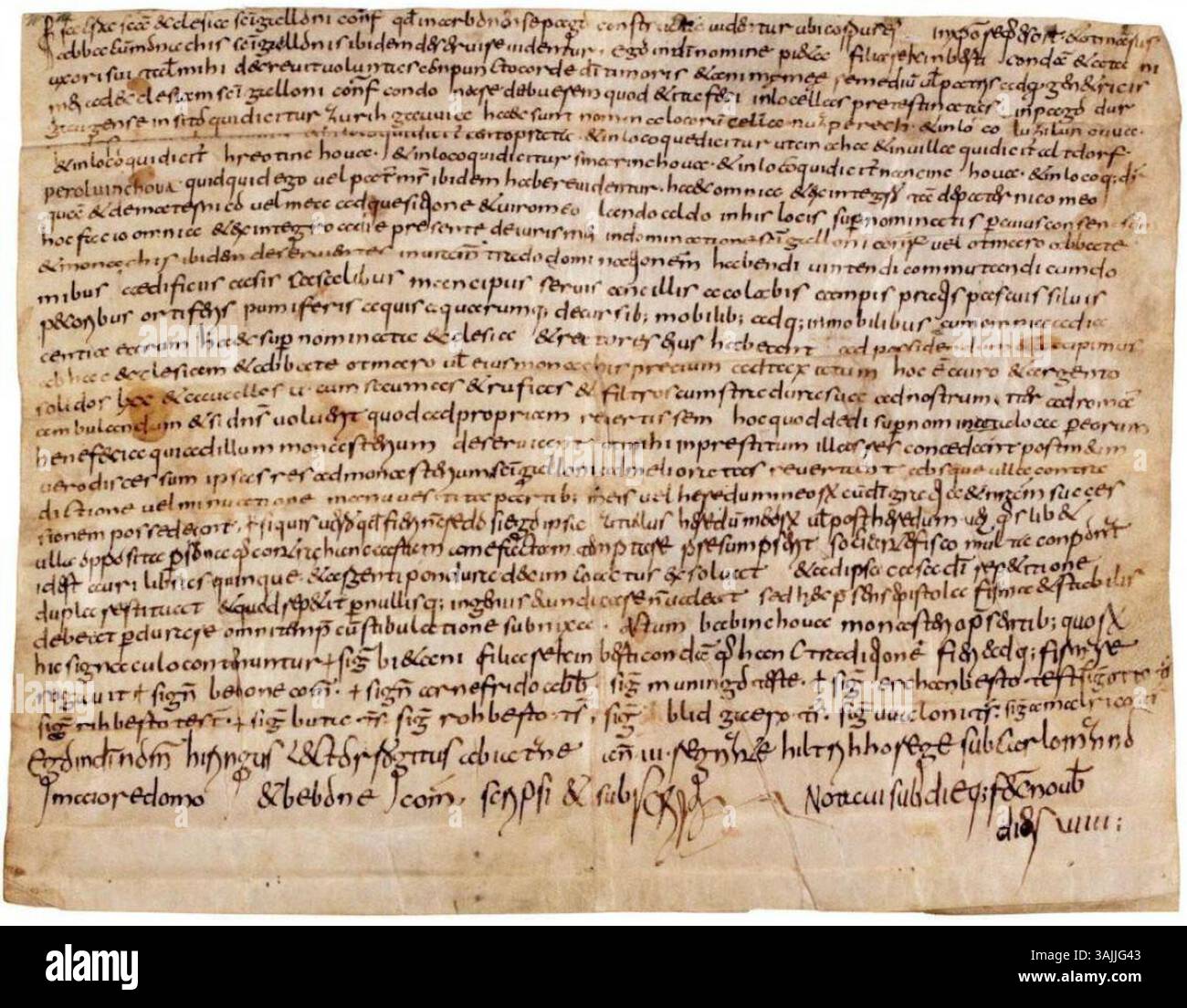 Early middle ages documents hi-res stock photography and images - Alamy