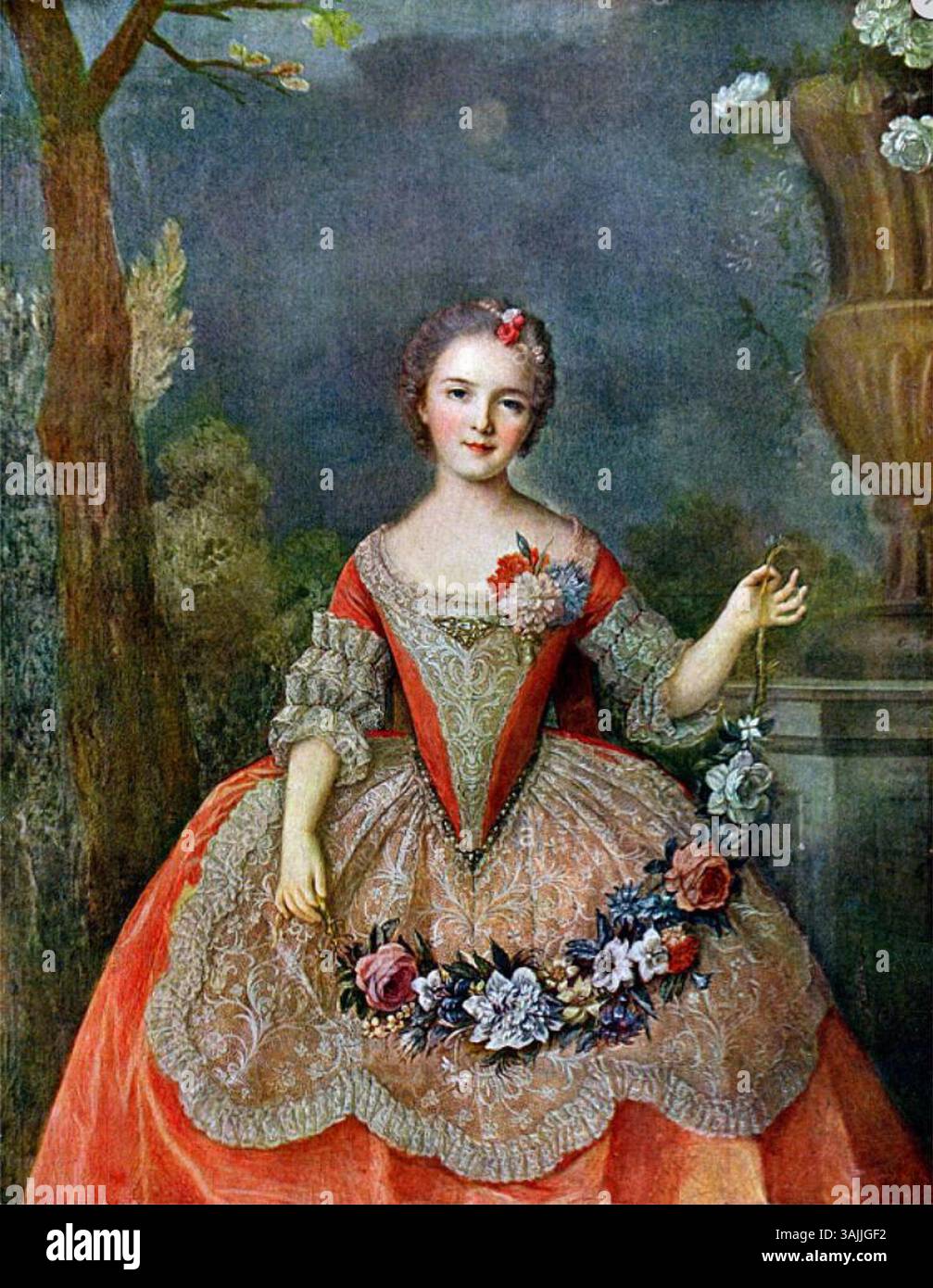 A portrait of Philippine Élisabeth d'Orléans, Mademoiselle de ...