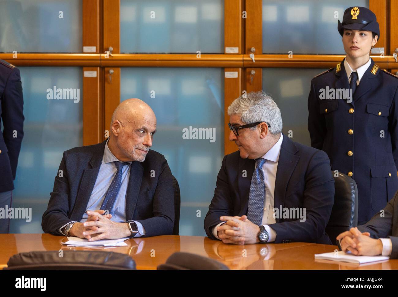 Milano, Italia. 11th Apr, 2025. Marcello Viola alla Conferenza stampa ...
