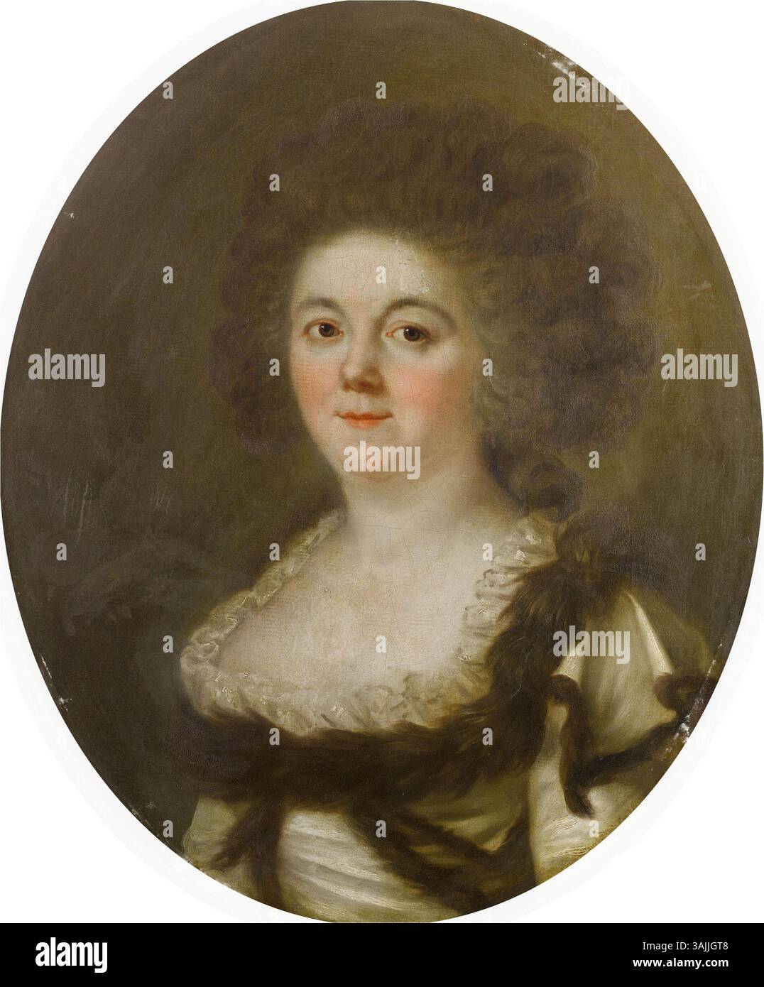 This portrait, attributed to Louis-Michel van Loo, depicts a lady ...