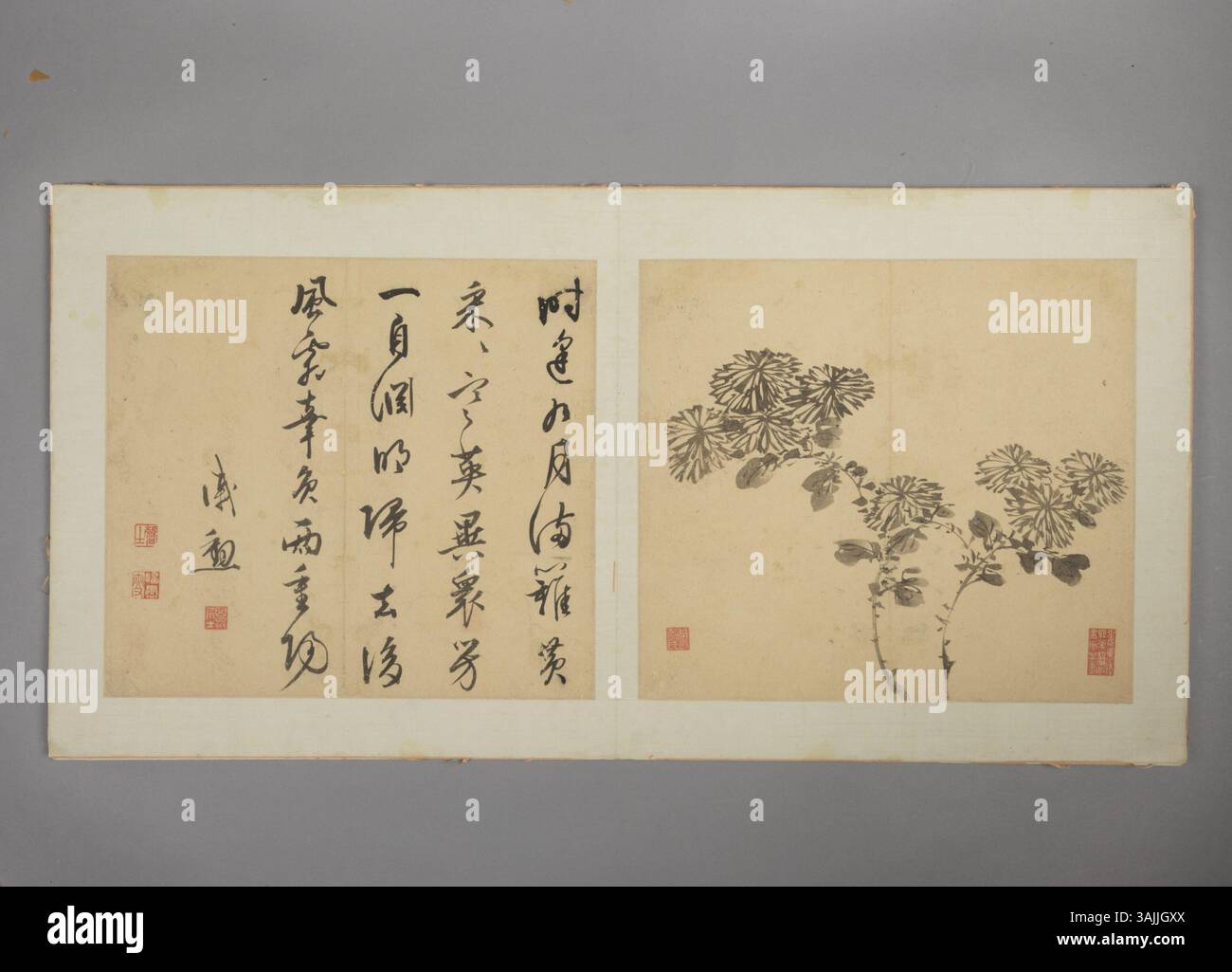 A Chinese painting at The Palace Museum, illustrating traditional ...