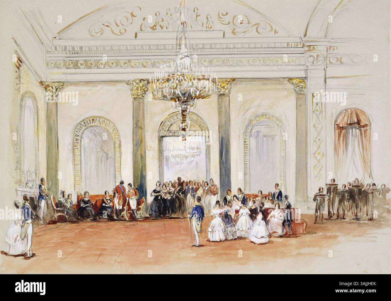 'Reception for the Emperor of Russia and the King of Saxony' (1844 ...