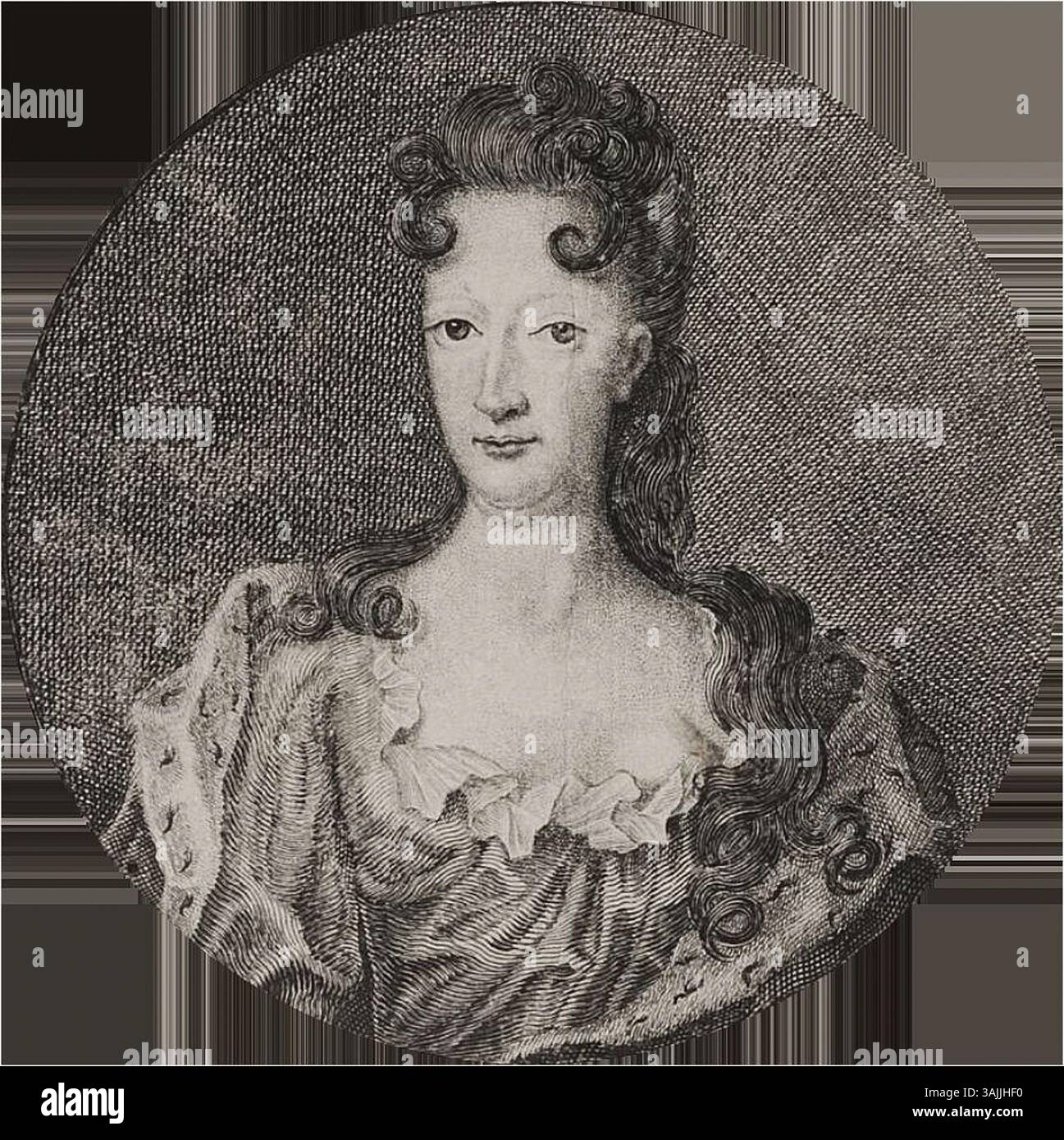This engraving by Johann Georg Beck from 1710 depicts Duchess Sophia ...