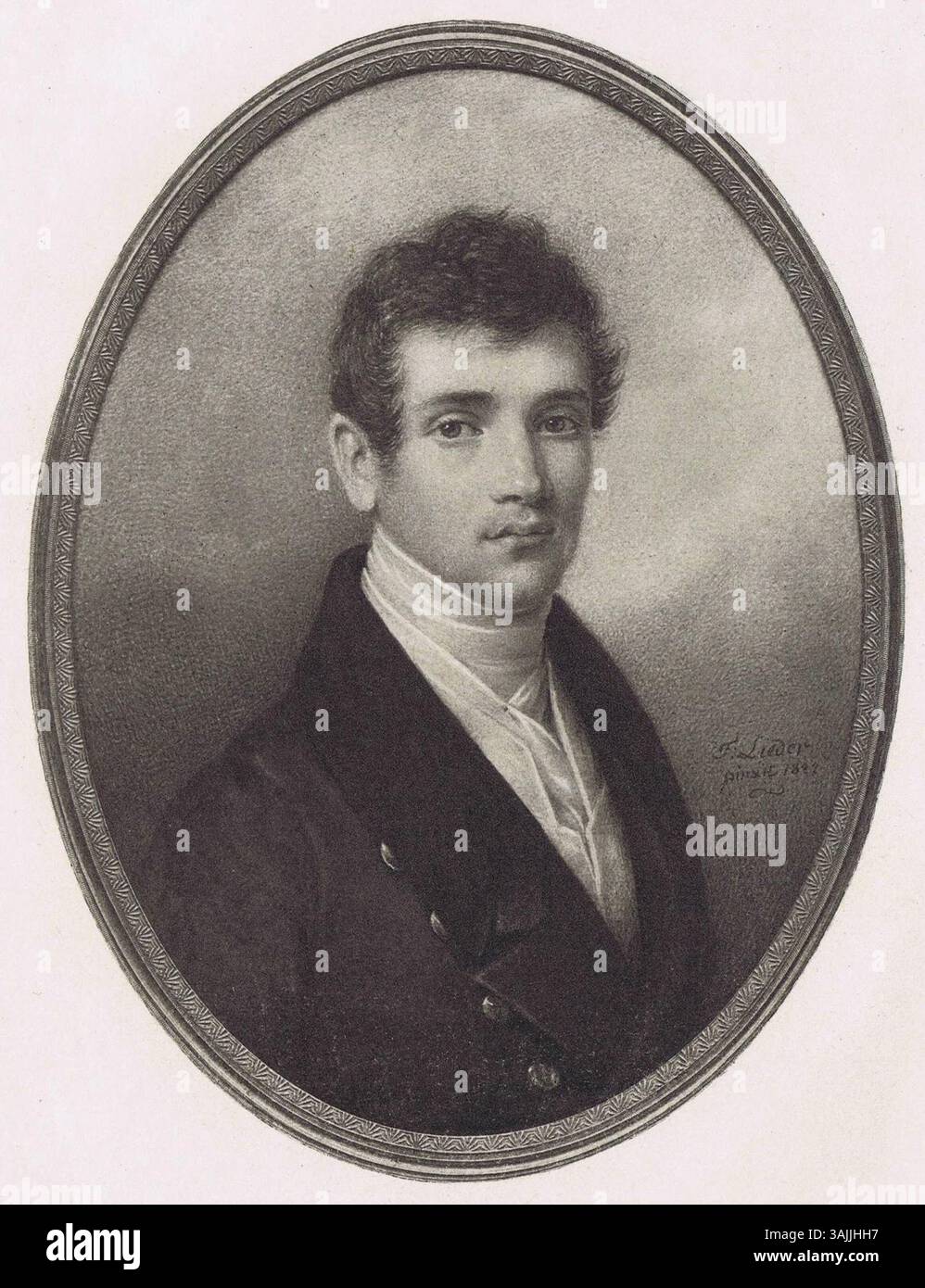 This 1822 miniature portrait by Friedrich Johann Gottlieb Lieder ...