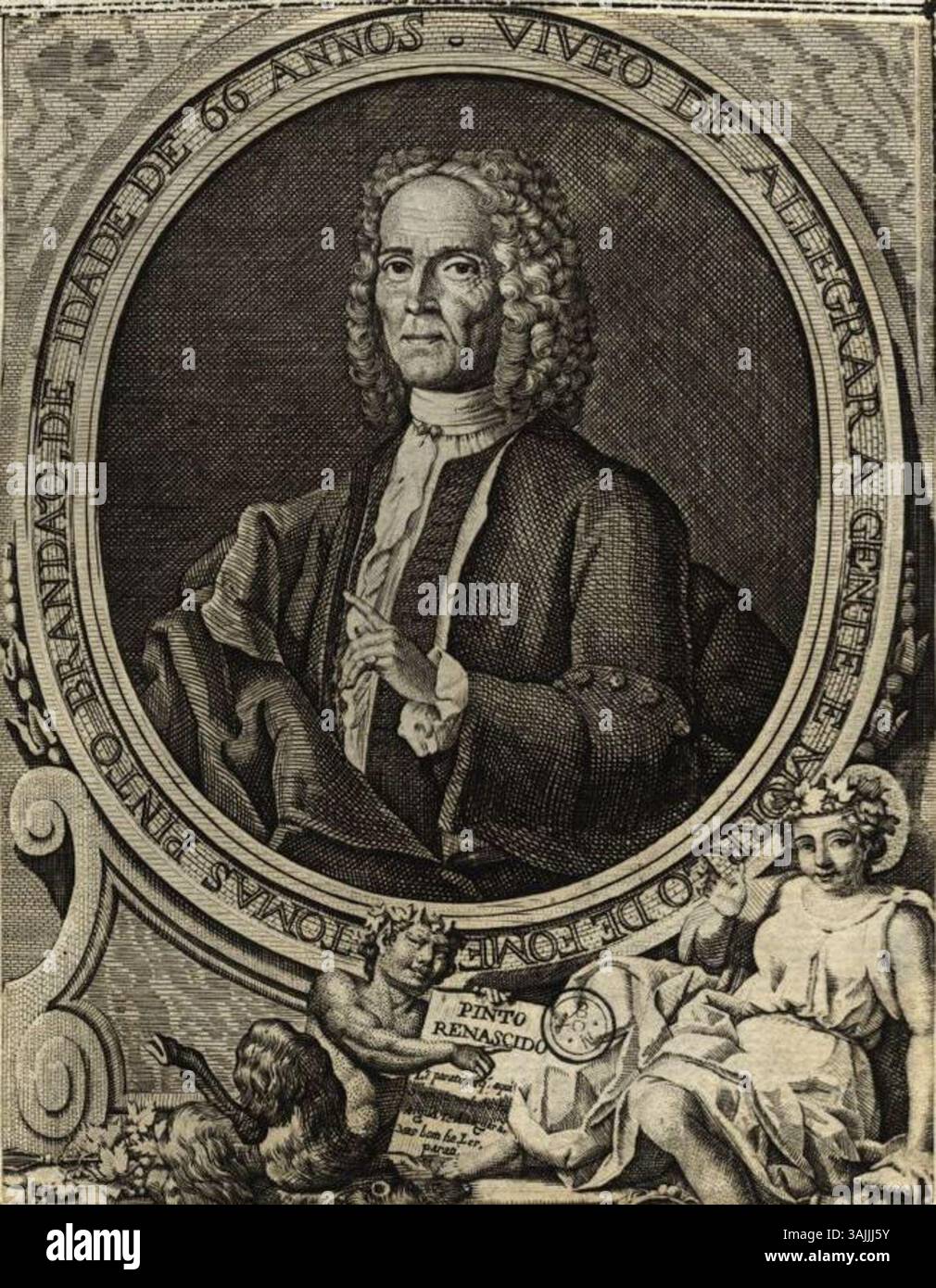 Tomás Pinto Brandão (1664-1743), a Portuguese poet, created portraits ...