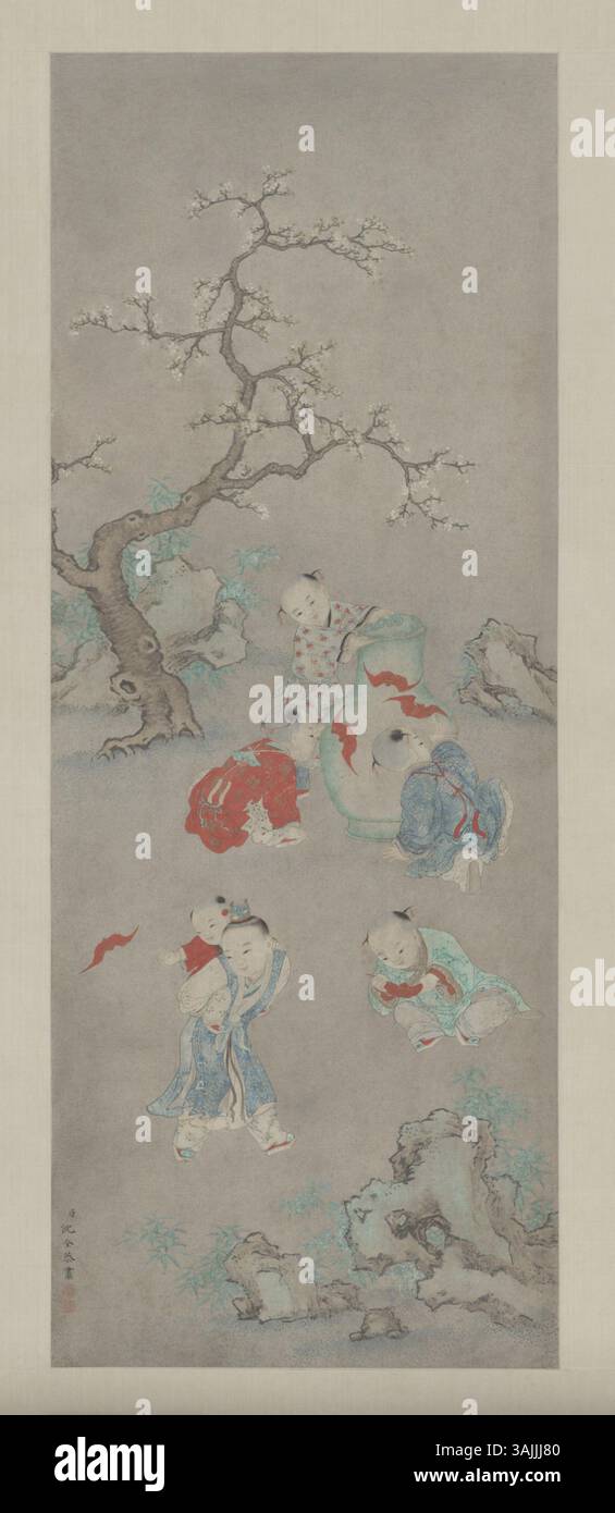 A Chinese painting housed in The Palace Museum, showcasing traditional ...