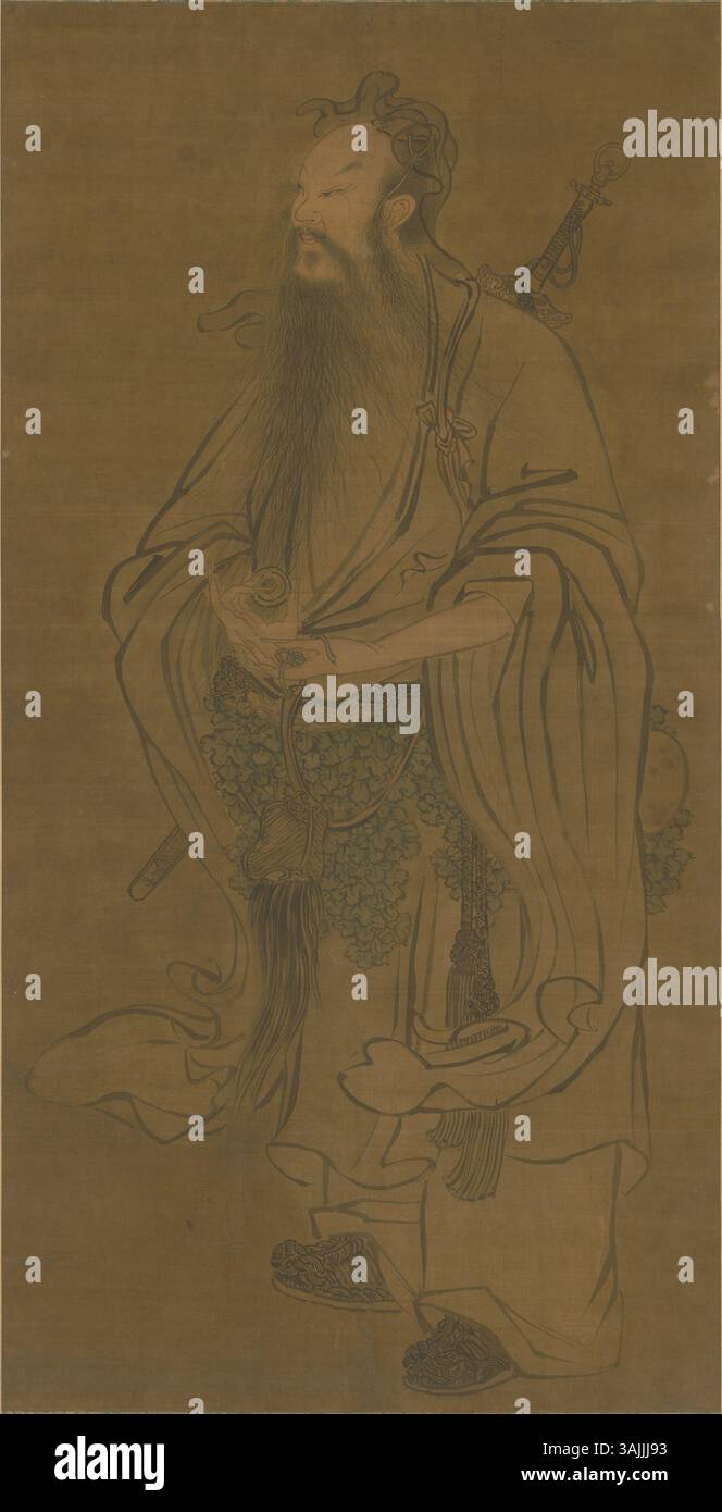 This painting, attributed to Lü Dongbin and housed in the Palace Museum ...