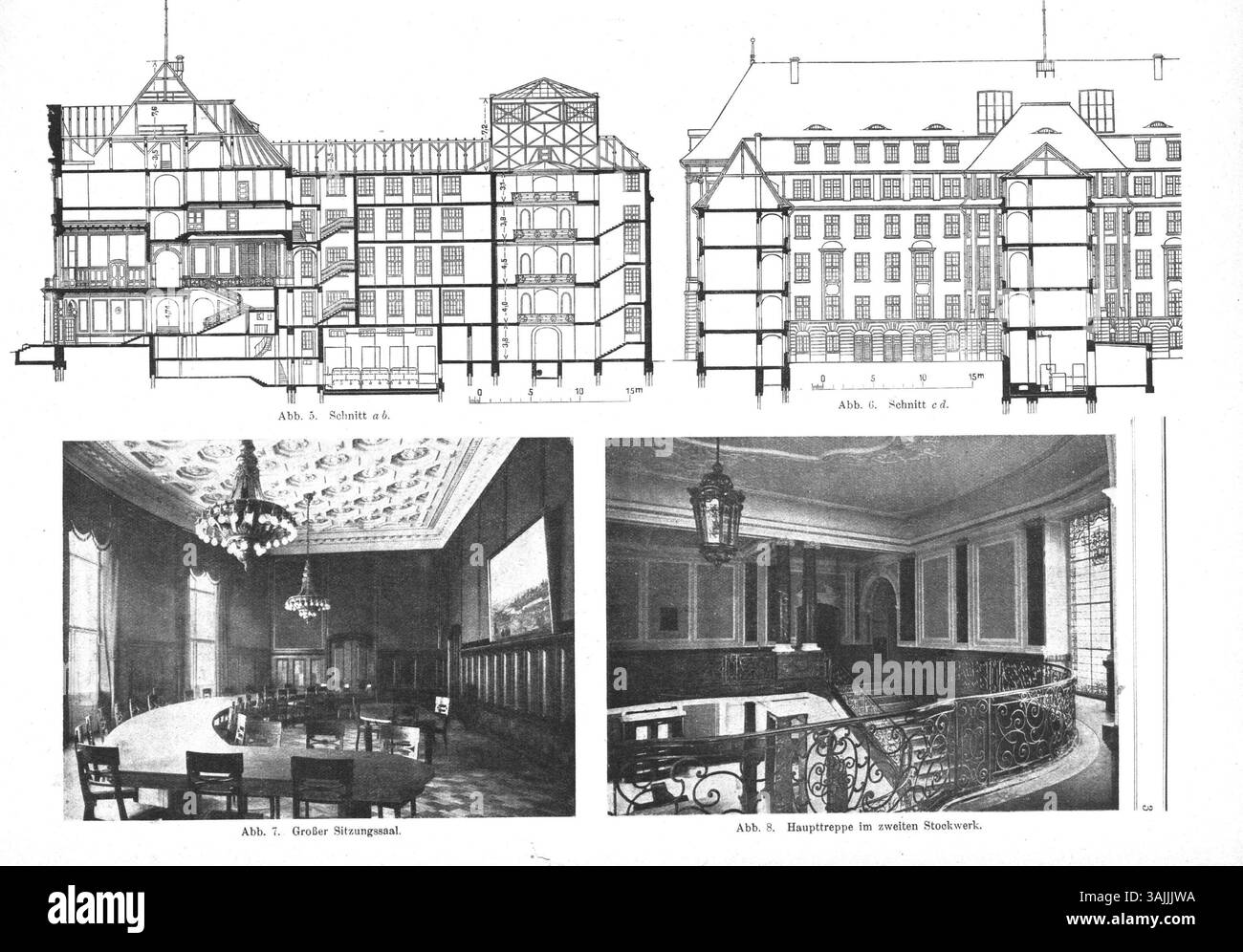 This second architectural illustration by Eitner, dated 1922 ...