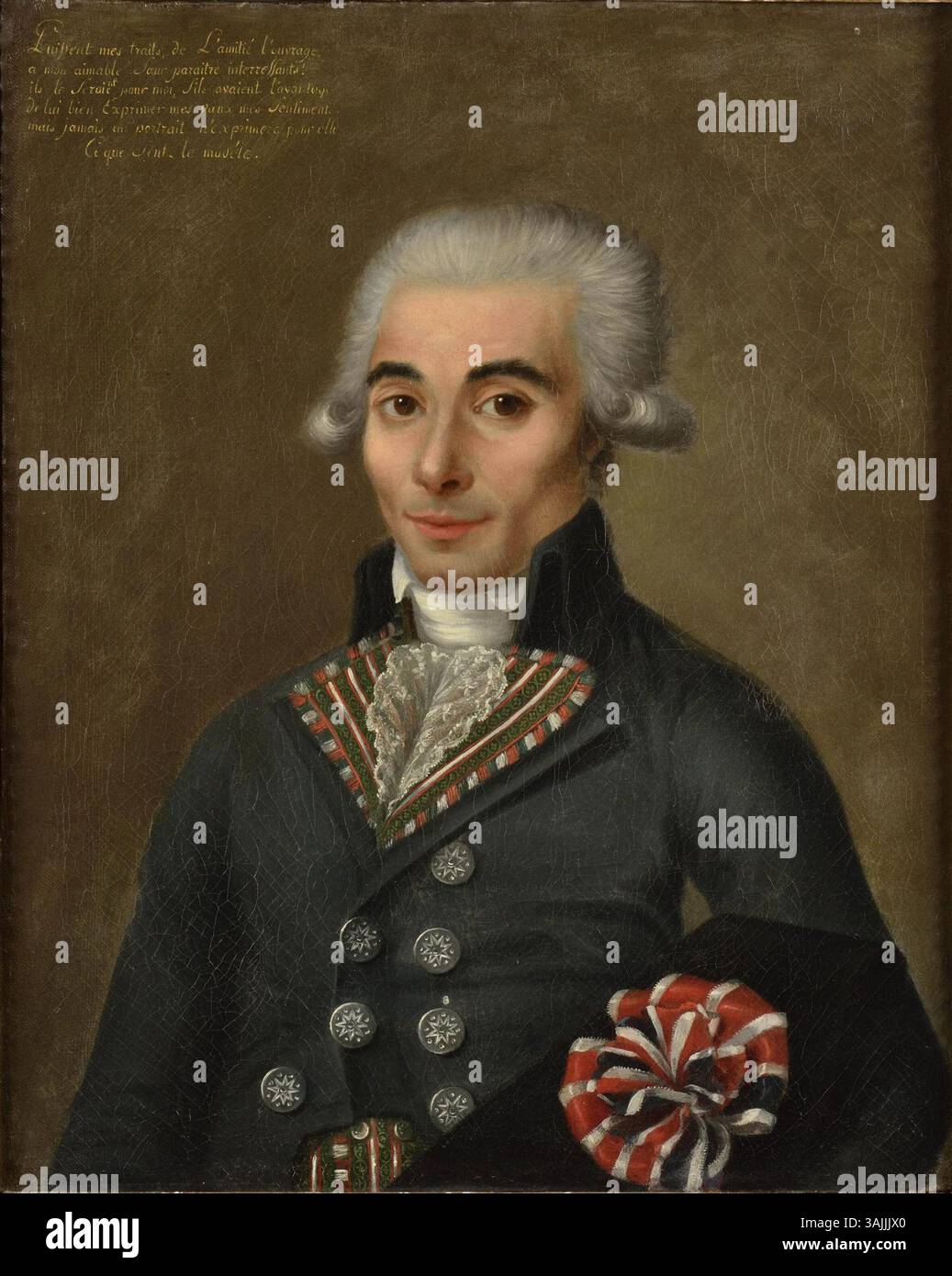 This self-portrait by Jean-Baptiste-Marie Lacombe, painted circa 1793 ...