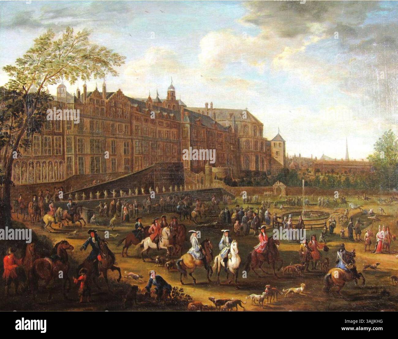 This 1698 equestrian portrait by Mathijs Schoevaerdts depicts ...