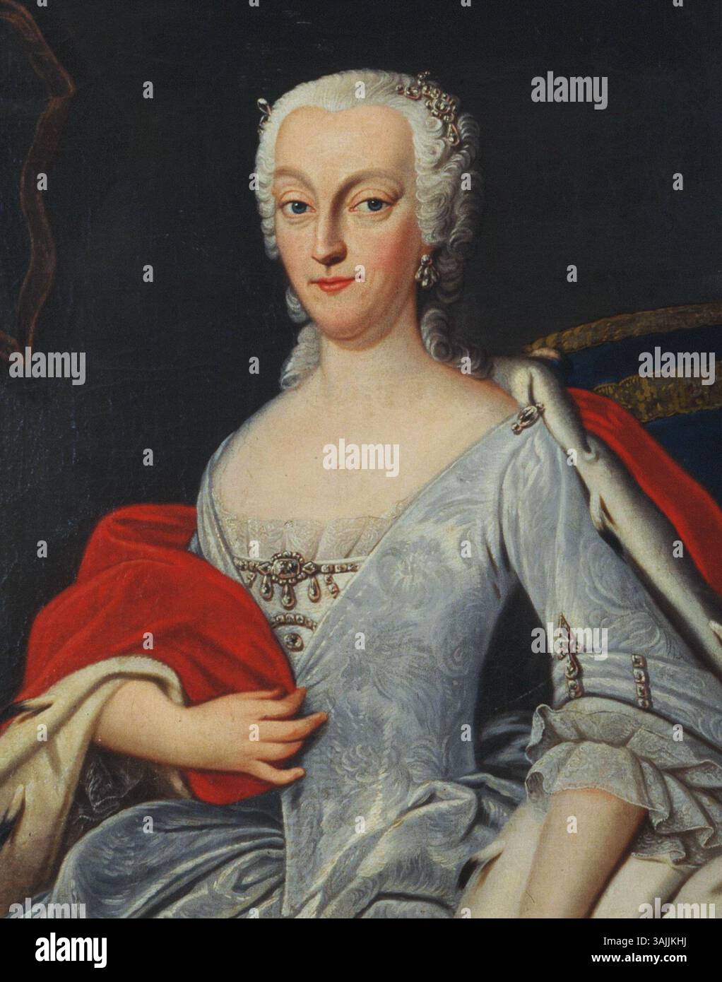 The 18th-century portrait of Princess Anna Sophie of Schwarzburg ...