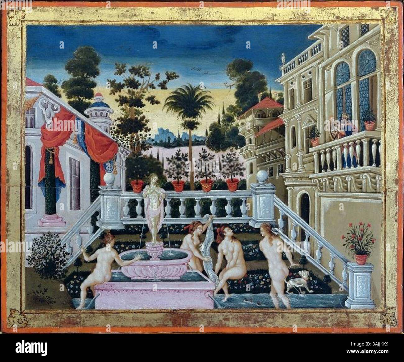 'King David Watches Sunamite Women Bathing' by Theodore Poulakis ...