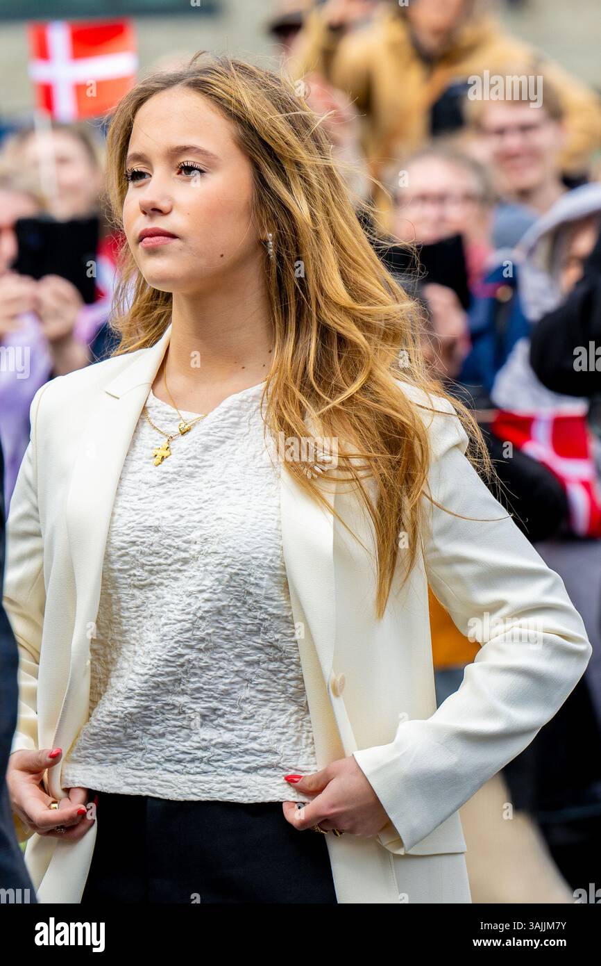 Aarhus, Denmark. 11th Apr, 2025. Princess Josephine at the birthday ...
