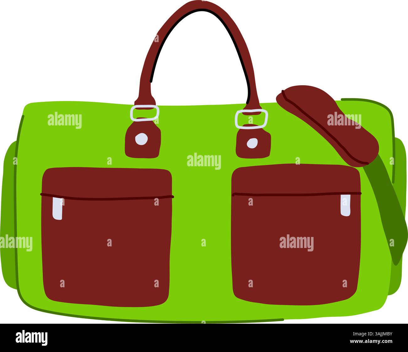 sports duffel bag cartoon vector illustration Stock Vector Image & Art ...