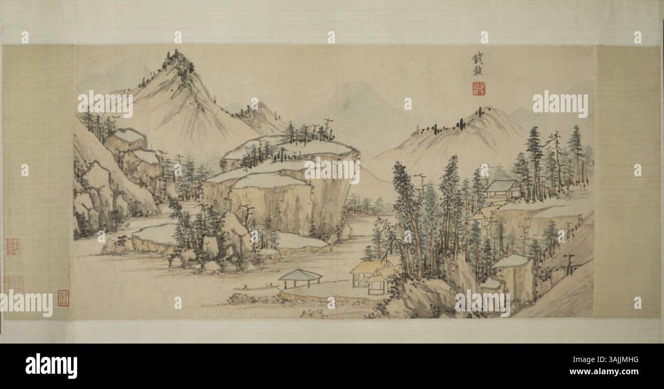 A piece of Chinese art from The Palace Museum collection, exhibiting ...