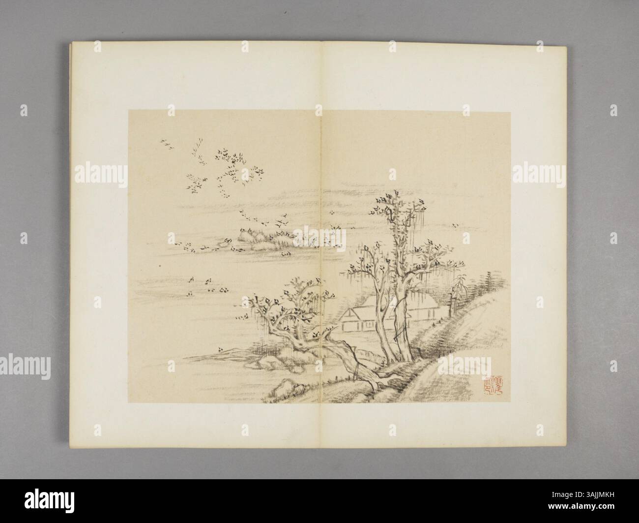 This painting in The Palace Museum reflects traditional Chinese art ...