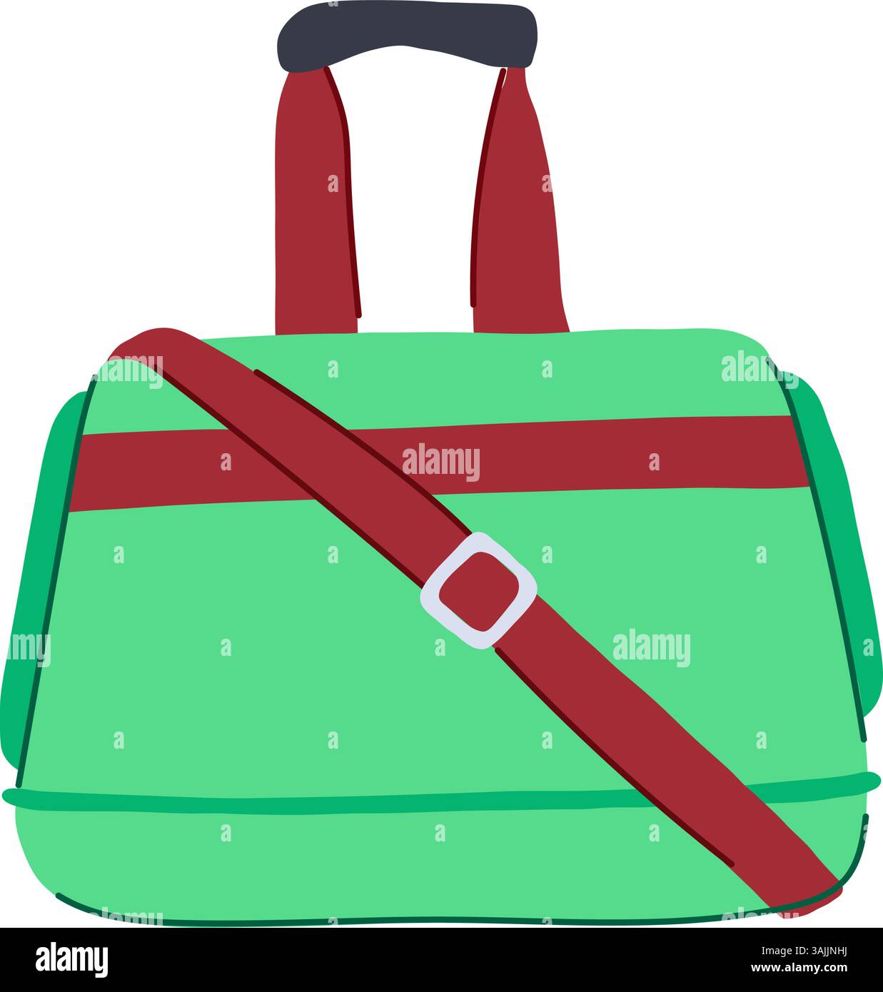 luggage duffel bag cartoon vector illustration Stock Vector Image & Art ...