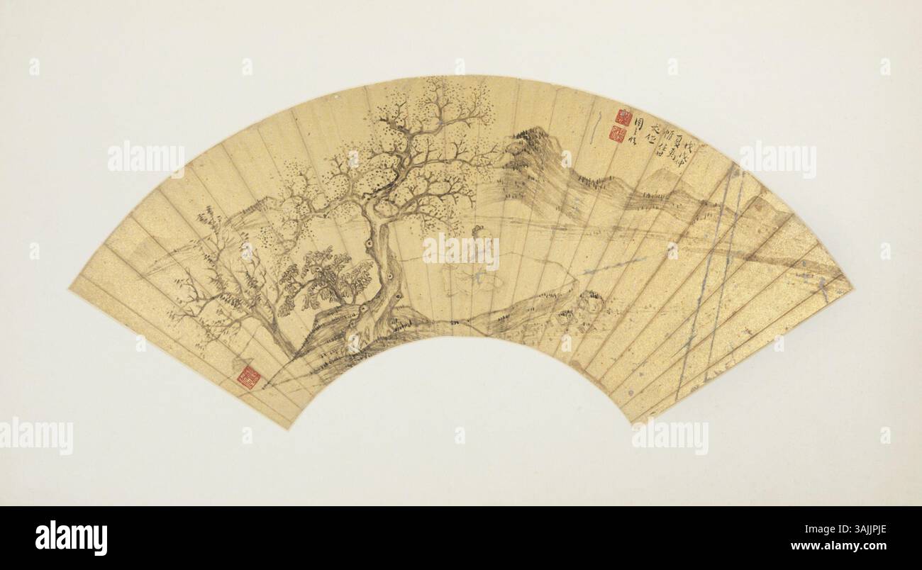 This fan painting in The Palace Museum collection showcases the ...