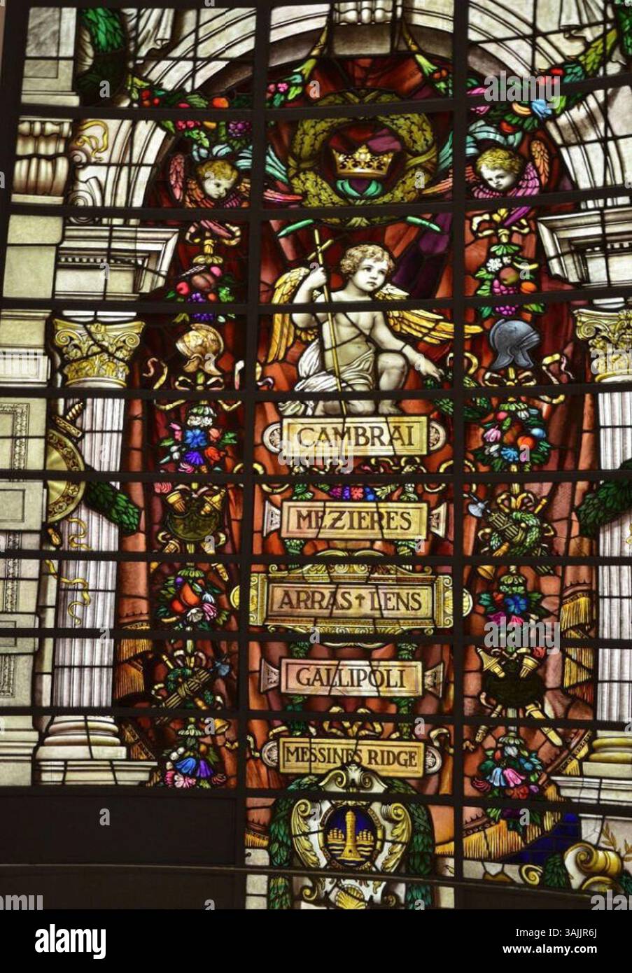 This 1922 stained glass window, designed by John Dudley Forsyth ...