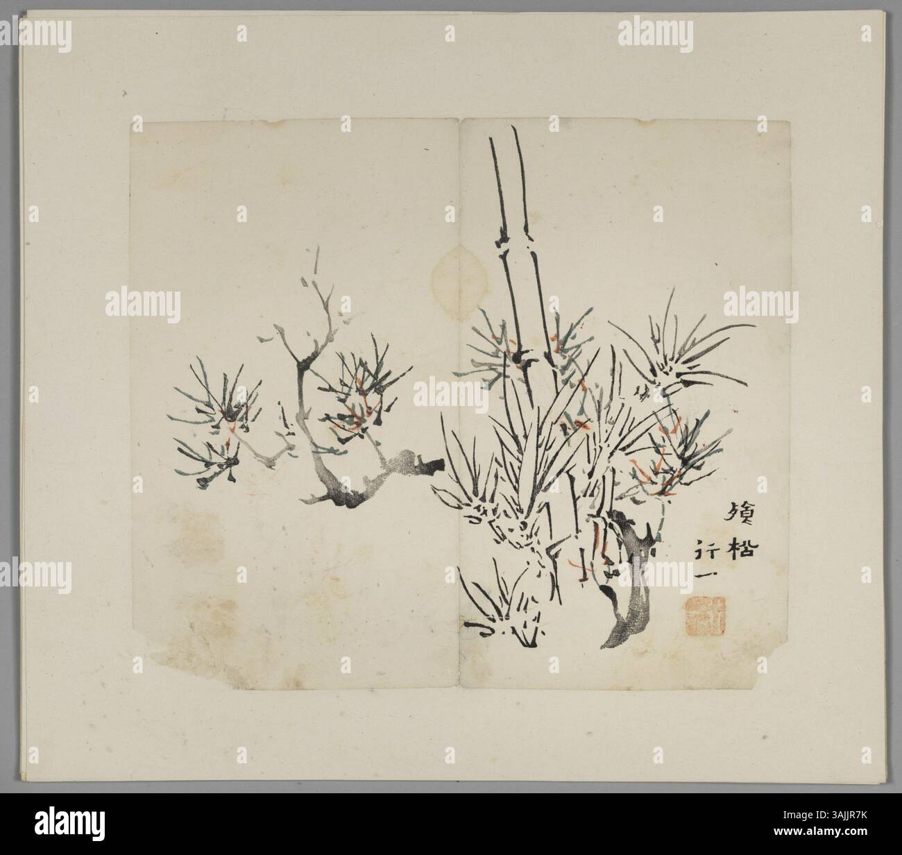 An individual copy of a traditional Chinese print, displayed at The ...