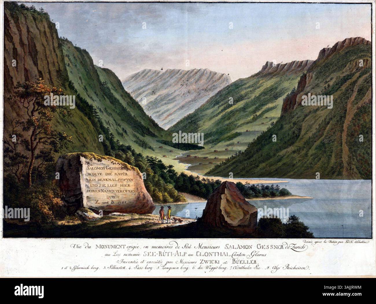 Salomon gessner monument hi-res stock photography and images - Alamy