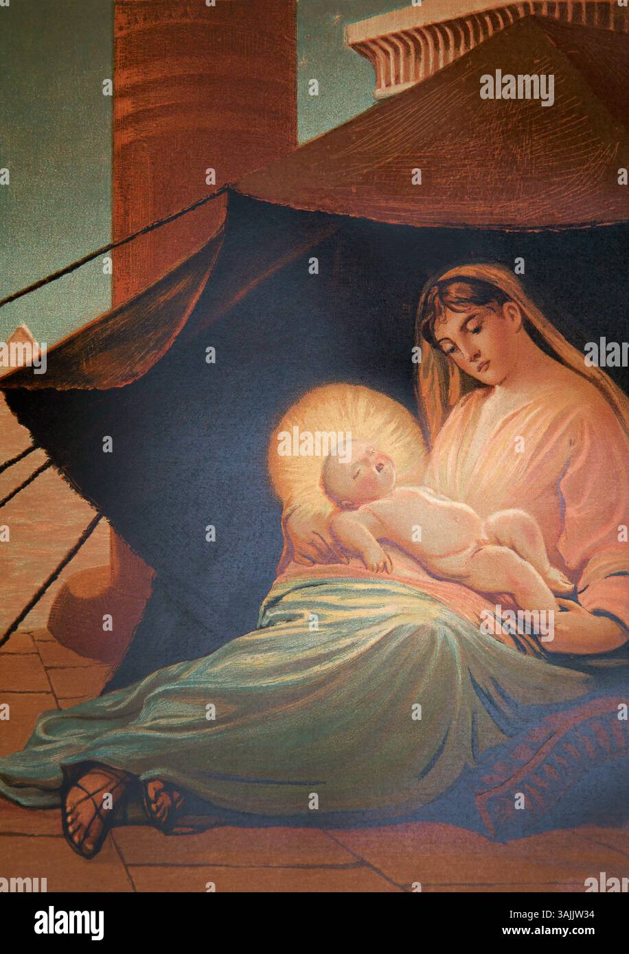 The Repose in Egypt - Virgin Mary with the Infant Jesus Christ ...
