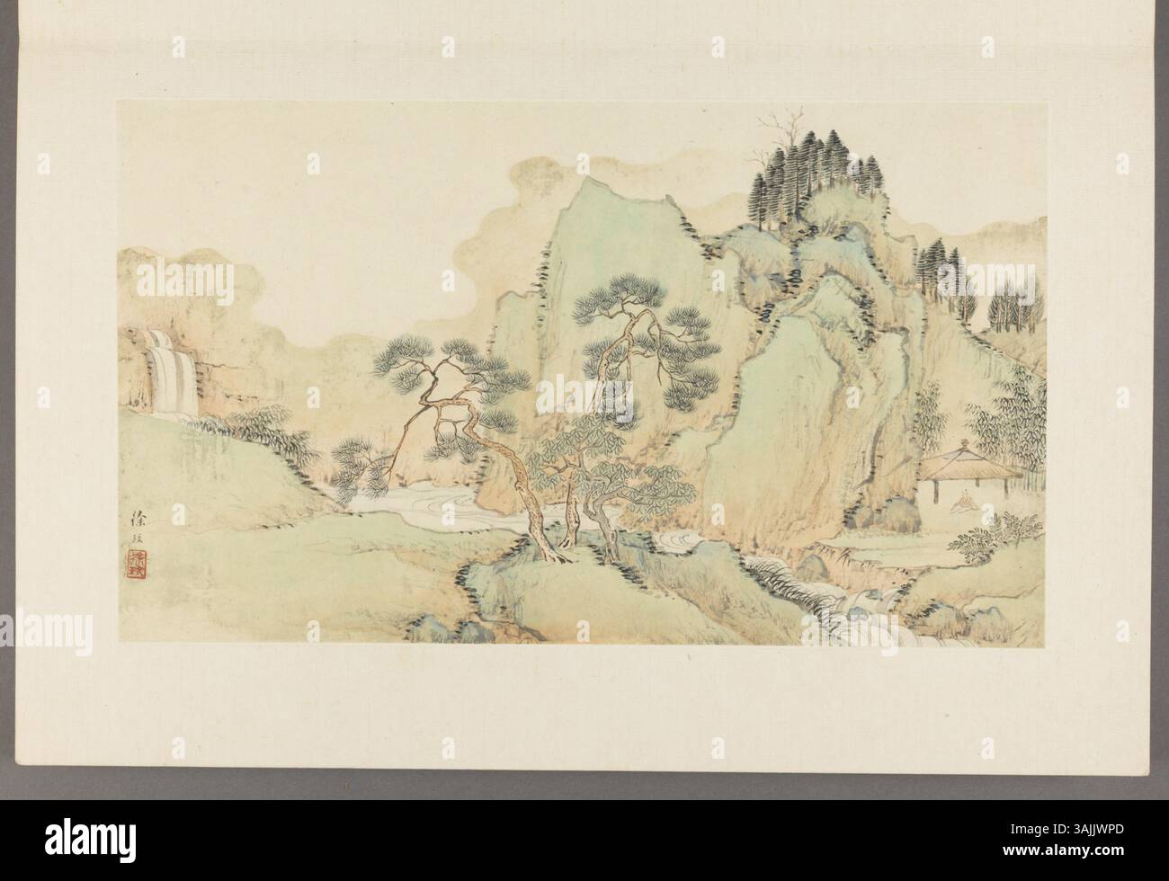 This traditional Chinese painting, part of The Palace Museum collection ...