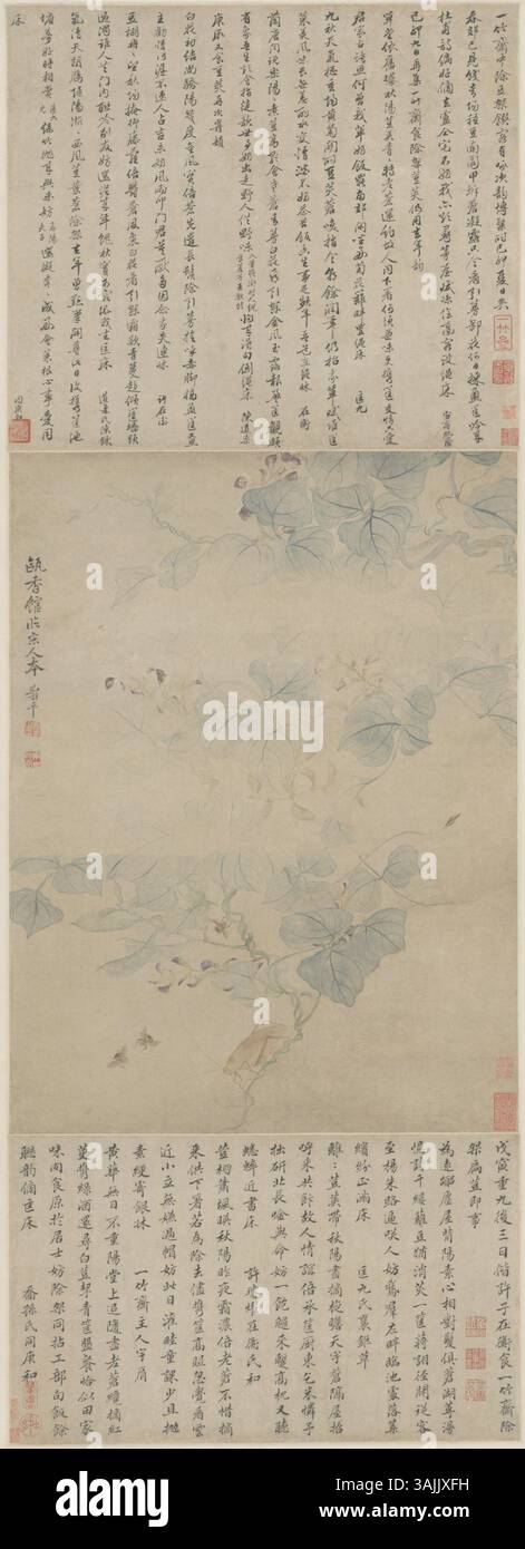 This painting by Yun Shouping (1633–1690) housed in The Palace Museum ...