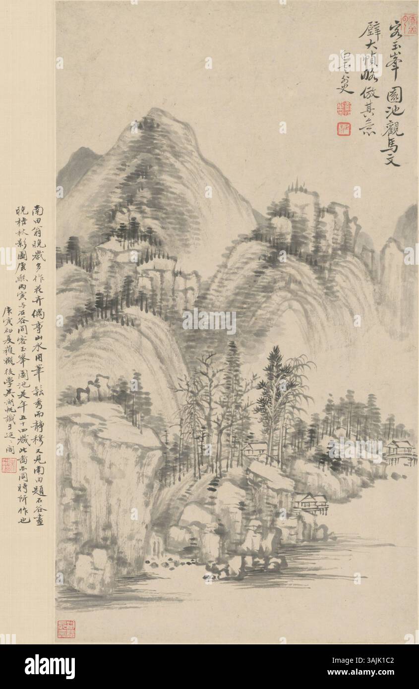 This painting by Yun Shouping (1633–1690) housed in The Palace Museum ...