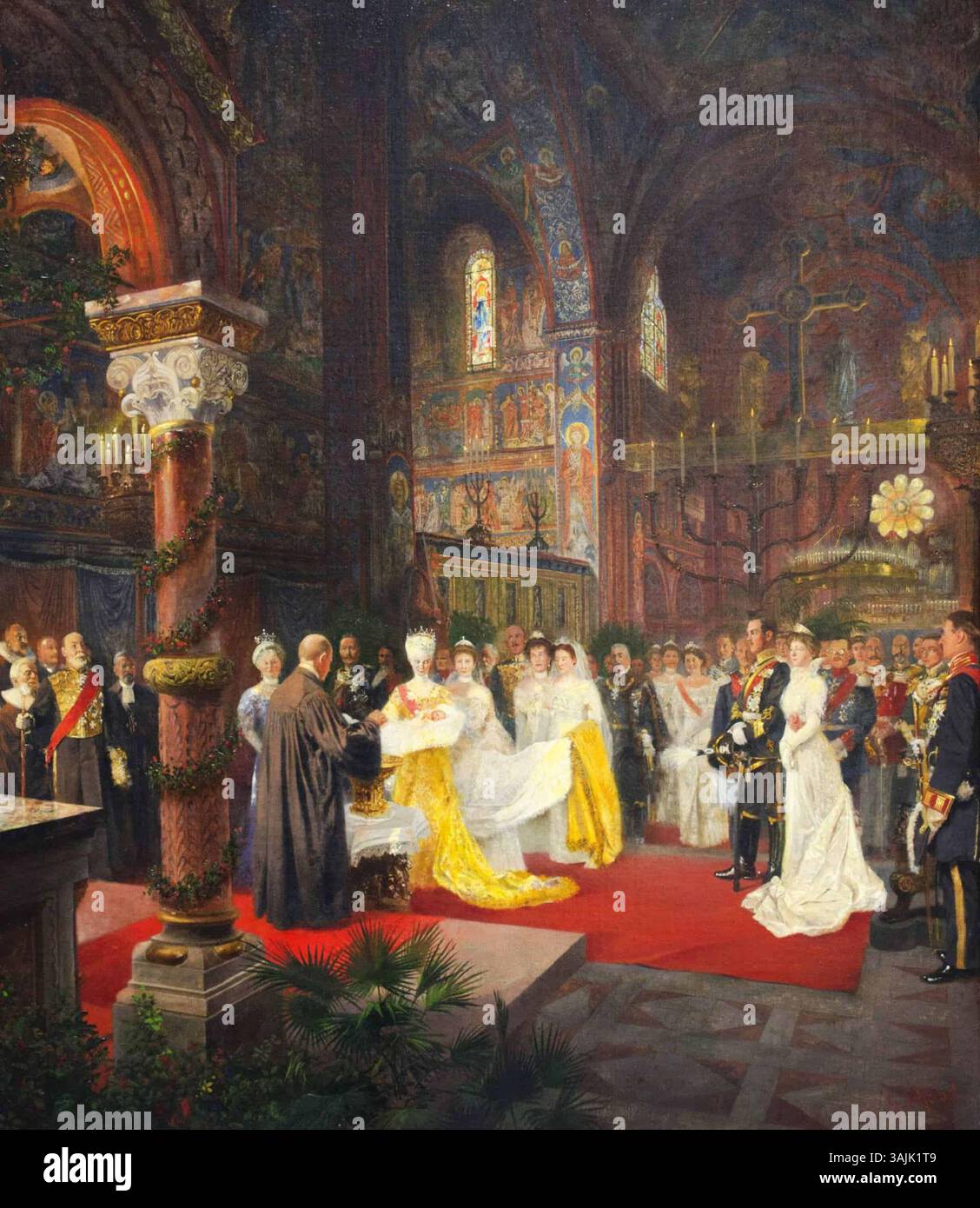 The 5243 painting depicts the baptism of Prince Ernst August of Hanover ...