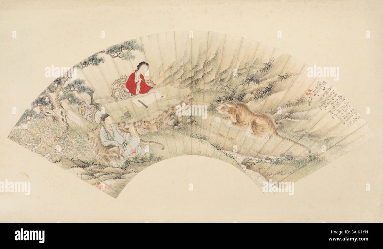 This Chinese fan painting from The Palace Museum showcases traditional ...