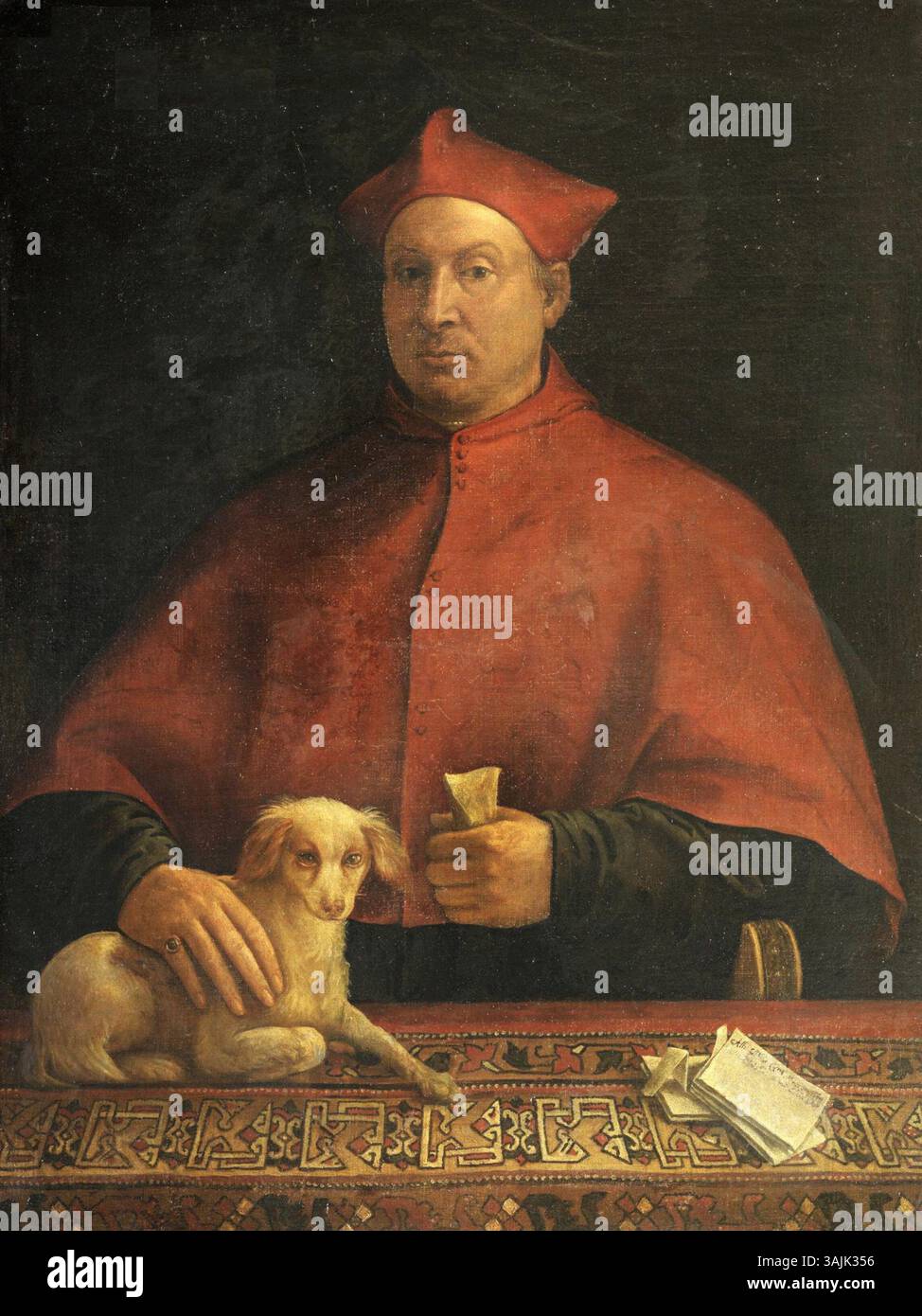 The portrait of Cardinal Pompeo Colonna by Sebastiano del Piombo ...