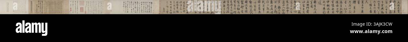 A Chinese calligraphic work from The Palace Museum, featuring ...