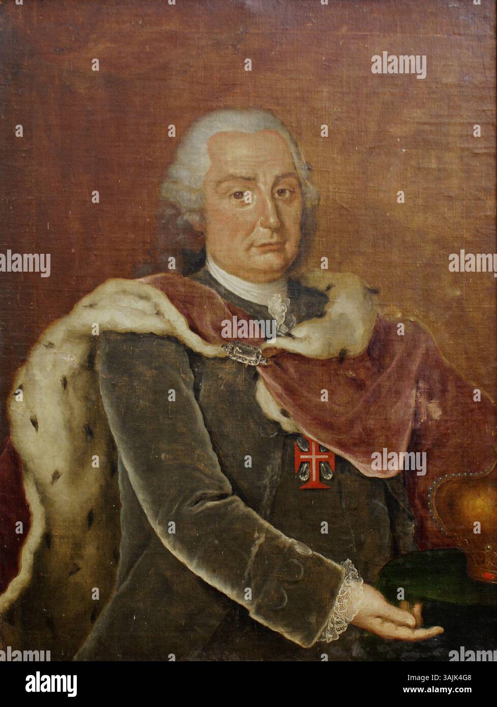 An 18th-century portrait of King Pedro III of Portugal, attributed to ...