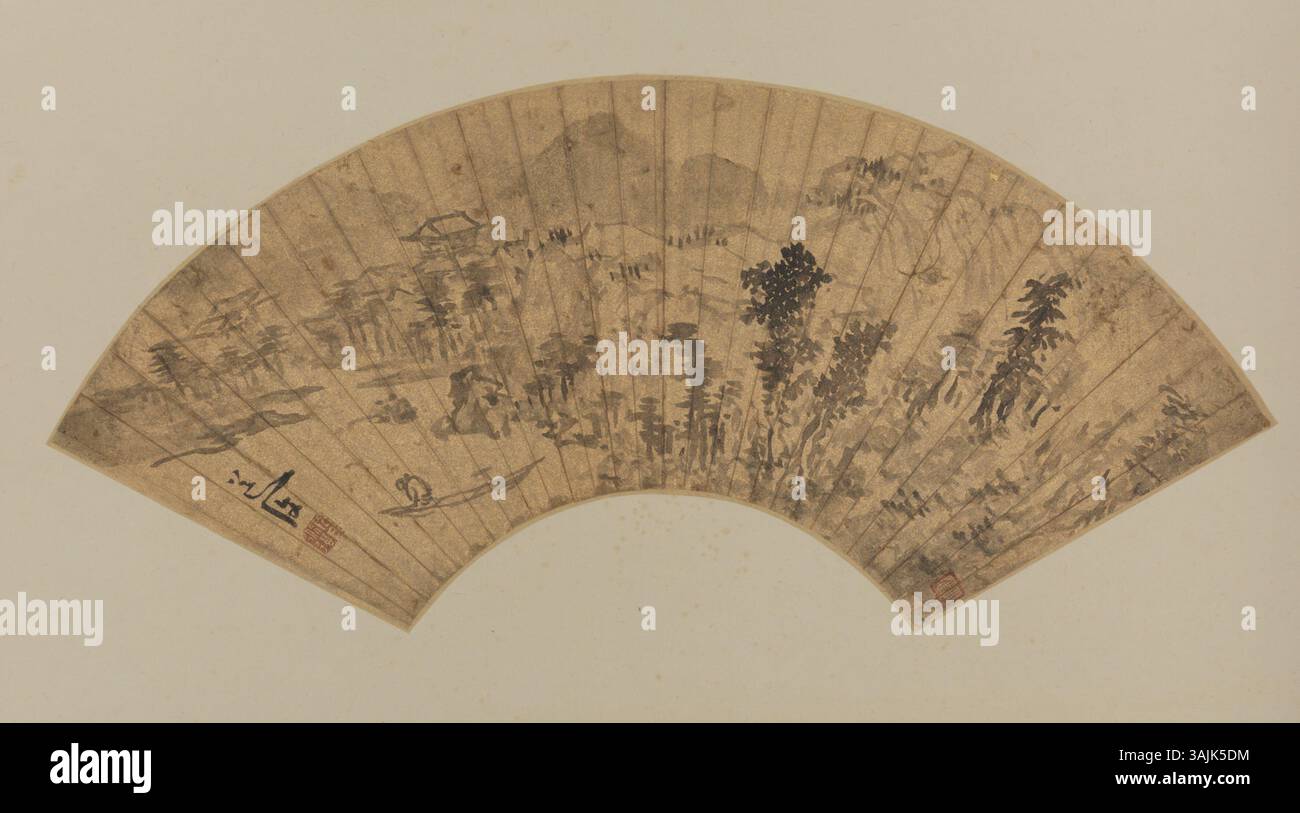 Chen Chun’s fan painting, housed in The Palace Museum, embodies the ...