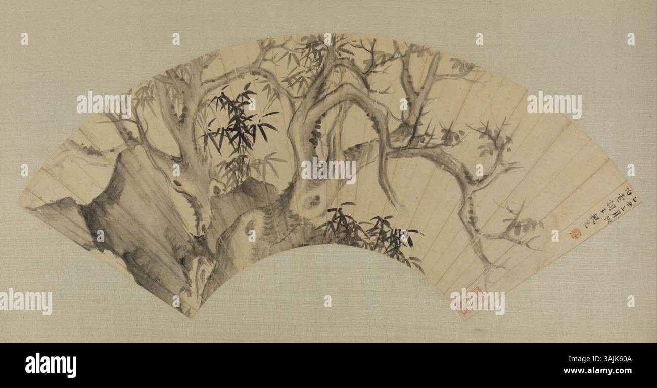 This fan painting, housed in The Palace Museum, is a fine example of ...