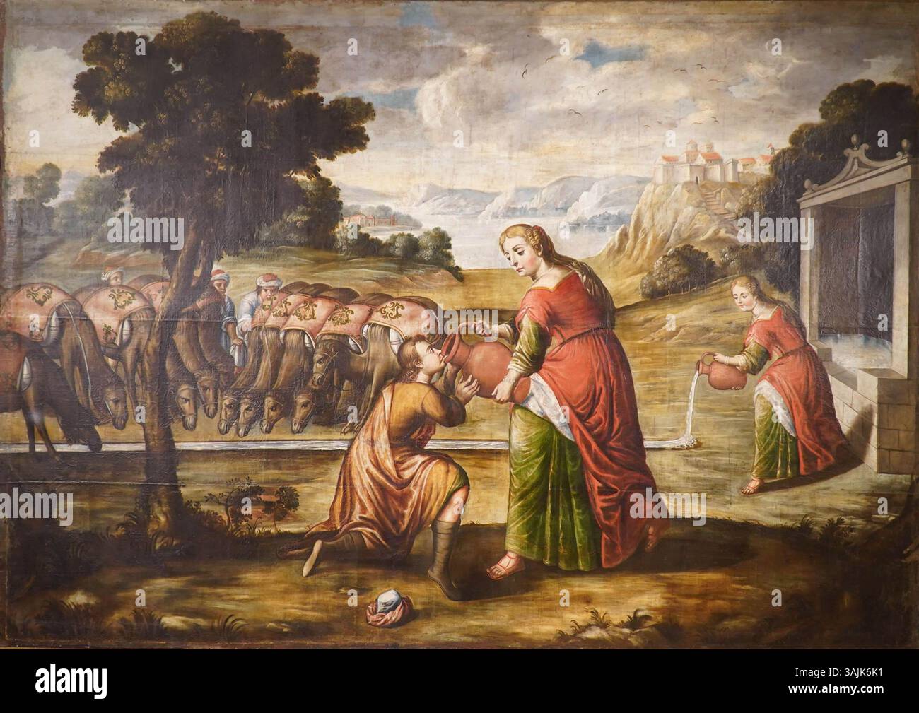 'To Give Water to the Thirsty' (1715), by Francisco Lopes Mendes, part ...