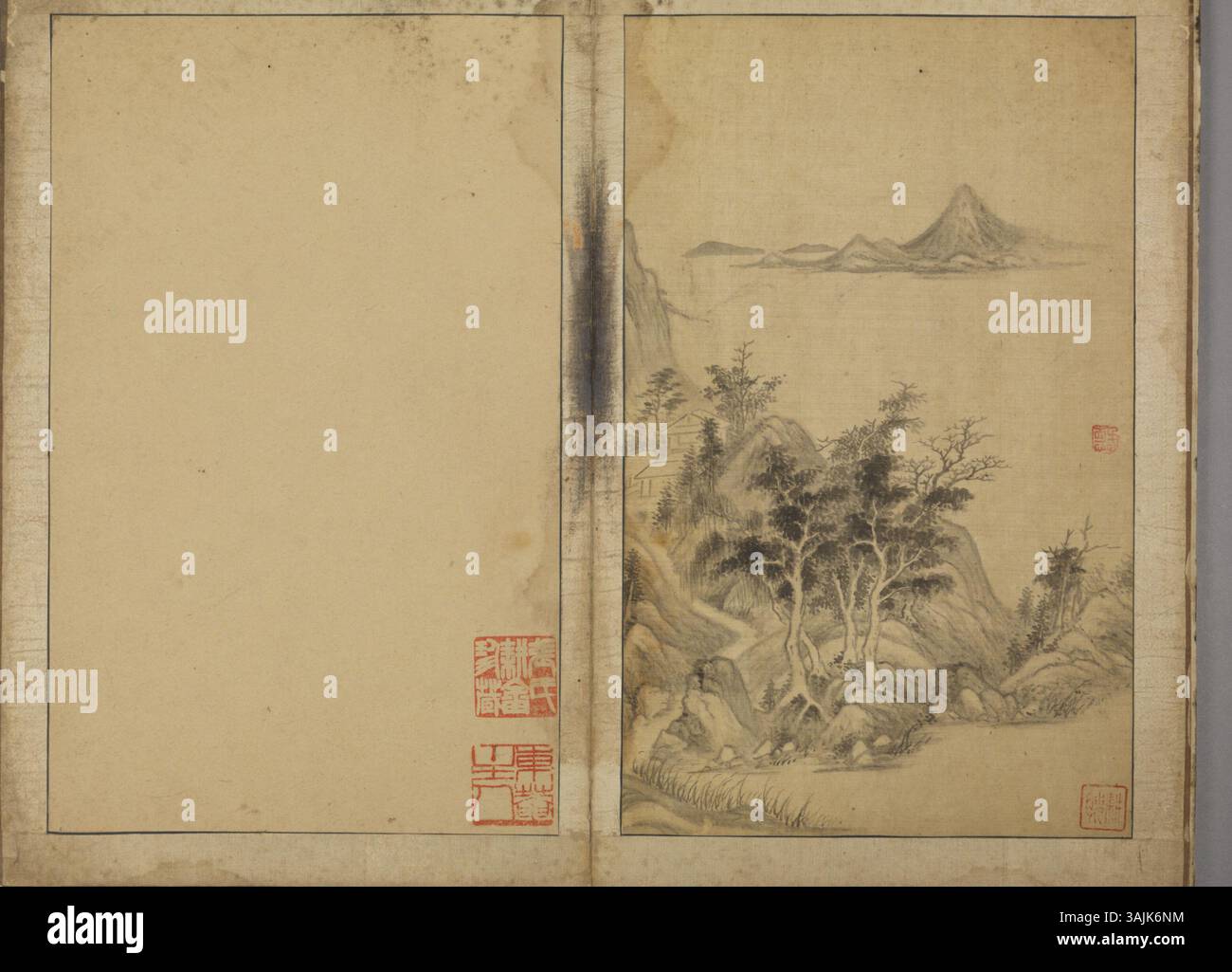 A traditional Chinese painting in The Palace Museum collection ...