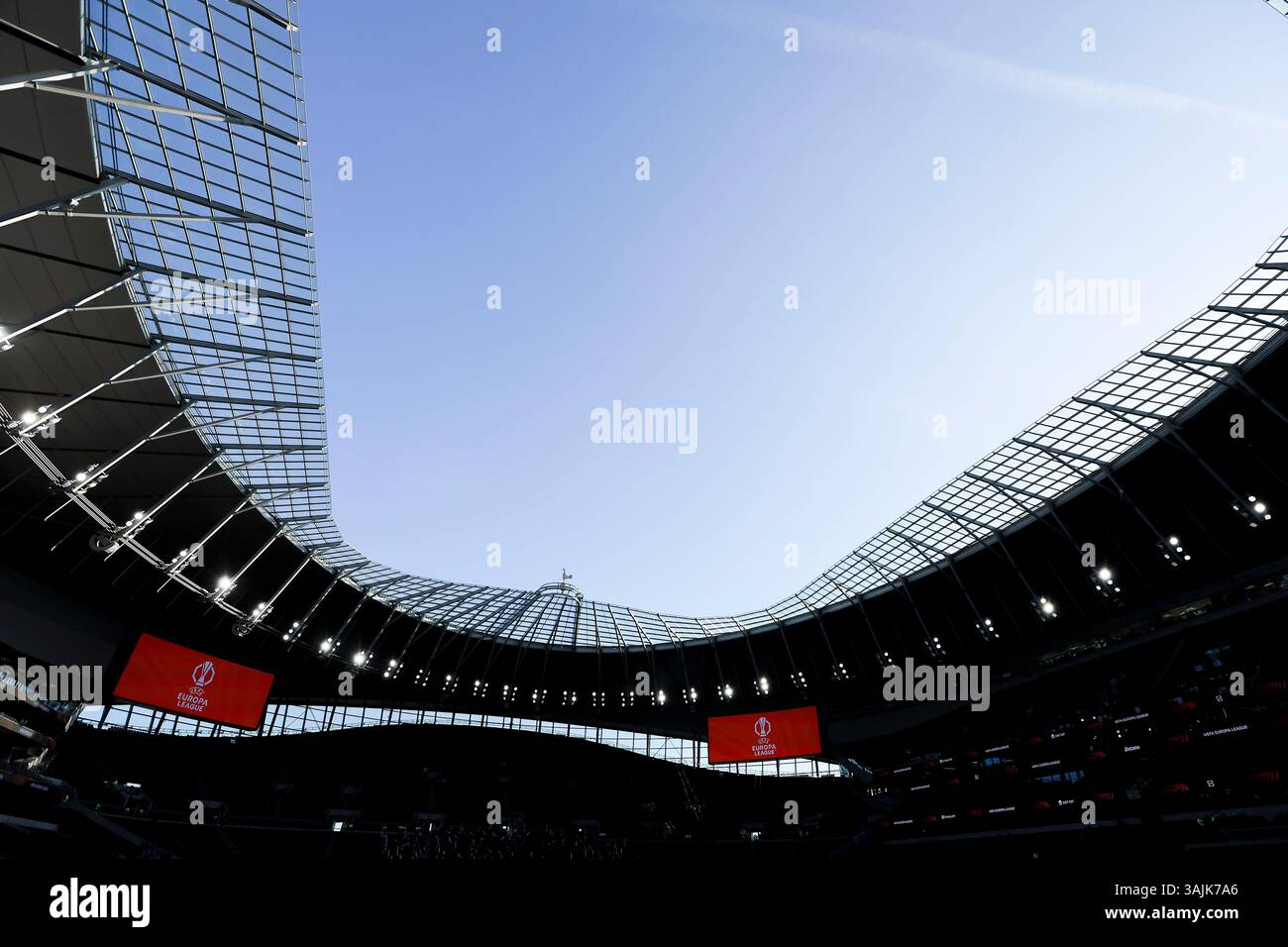 Tottenham Hotspur Stadium, London, UK. 10th Apr, 2025. UEFA Europa ...