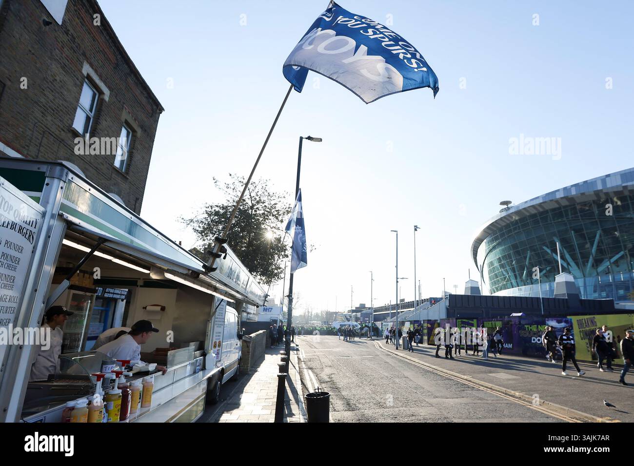 Tottenham Hotspur Stadium, London, UK. 10th Apr, 2025. UEFA Europa ...