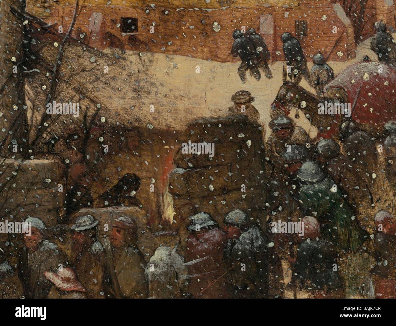 This detail from Pieter Bruegel the Elder’s 1563 painting *The ...