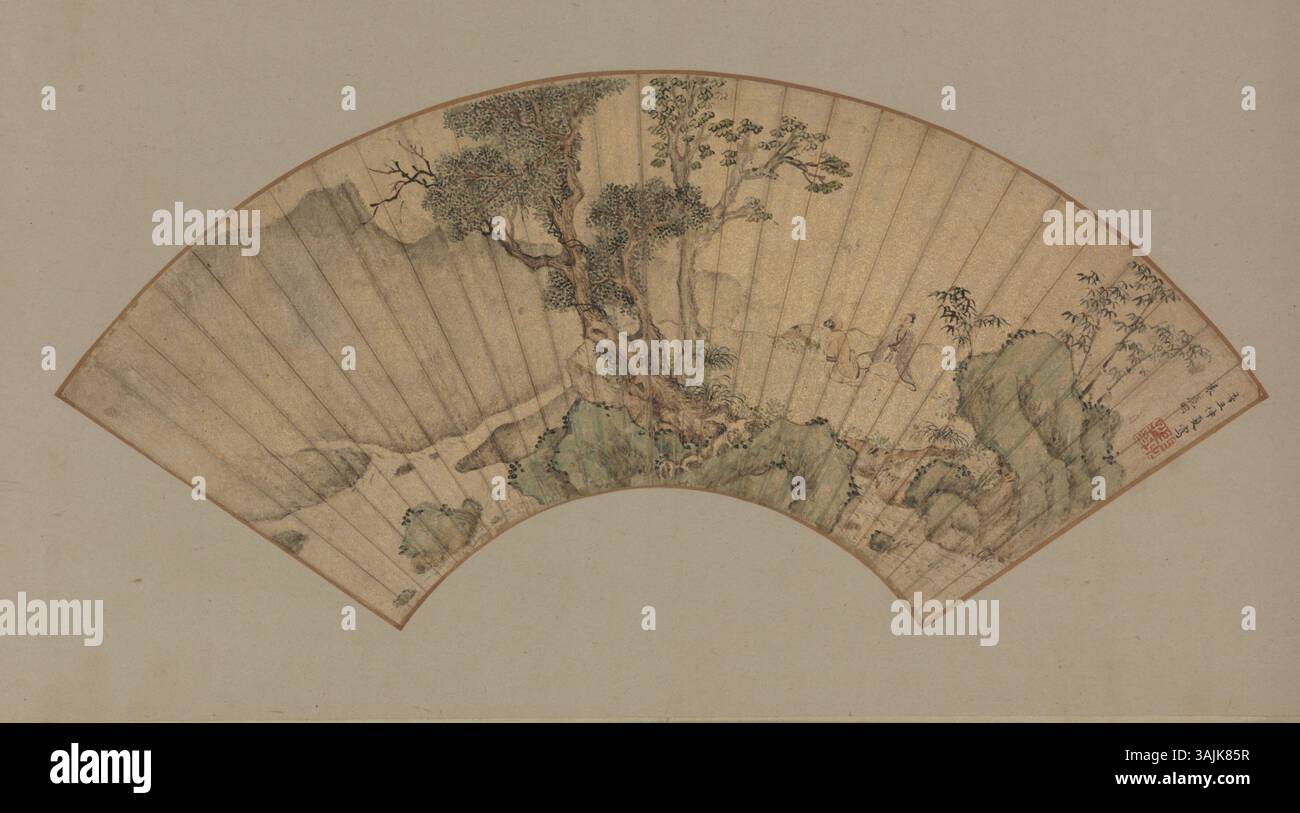This Chinese fan painting from The Palace Museum showcases traditional ...