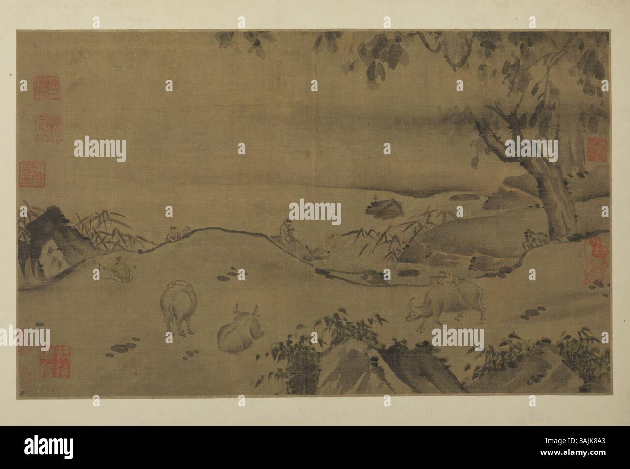 A traditional Chinese painting from The Palace Museum, demonstrating ...