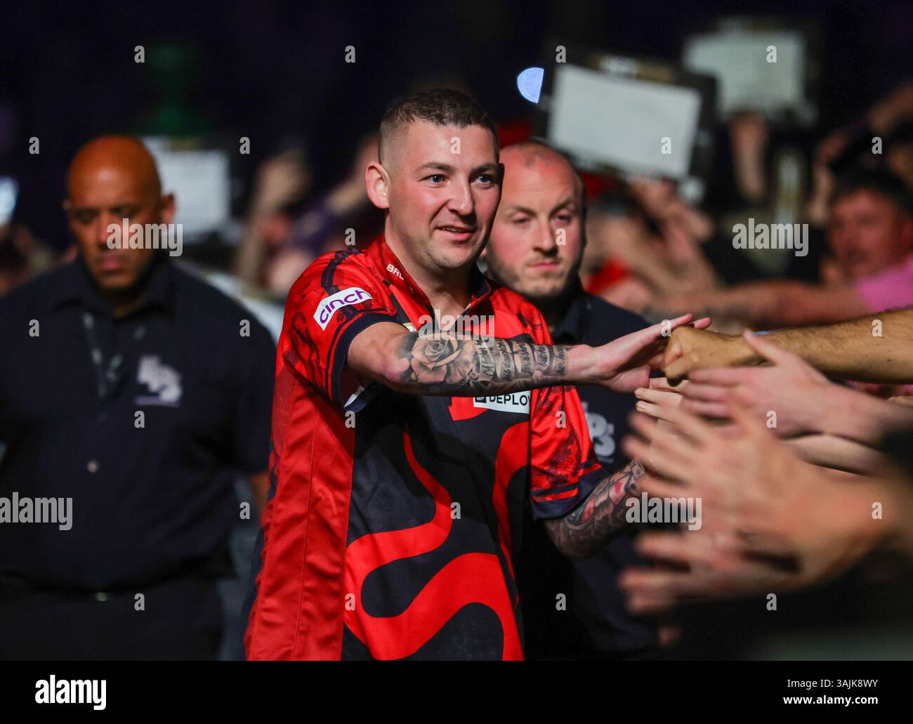 AO Arena, Manchester, UK. 10th Apr, 2025. 2025 PDC Premier League Darts ...